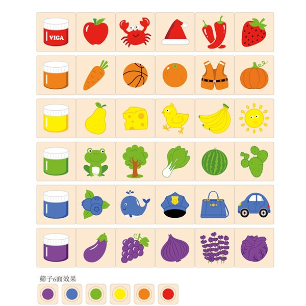 Viga Set učimo boje 44505 | ODDO igračke